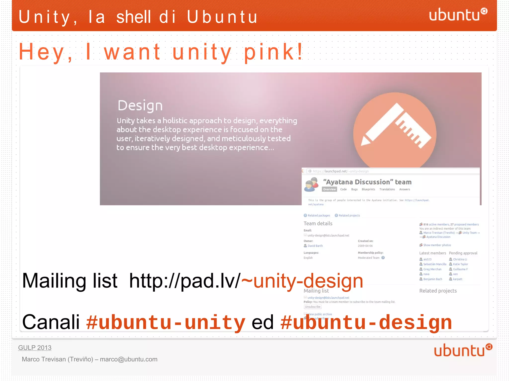 Unity: la shell di Ubuntu Phone | PPT