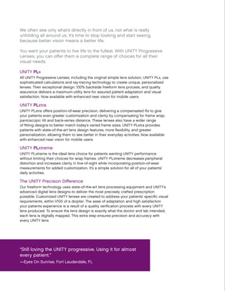 Unity progressive-lens-sell-sheet | PDF