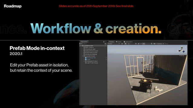What to expect in 2020: Unity roadmap - Unite Copenhagen 2019 | PPT