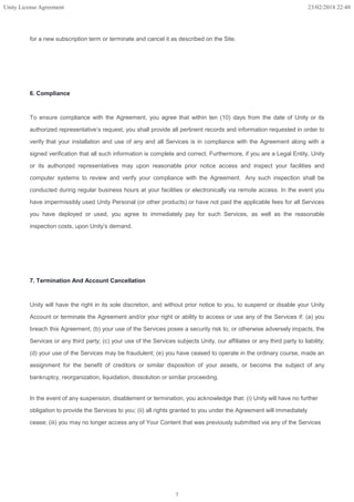 Unity terms | PDF