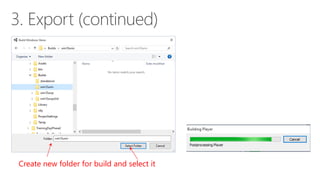 Publish a Windows 10 Game with Unity | PPTX