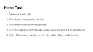 Academy PRO: Unity 3D. Scripting | PPT