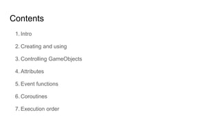 Academy PRO: Unity 3D. Scripting | PPT