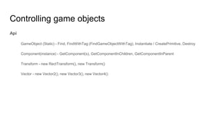 Academy PRO: Unity 3D. Scripting | PPT
