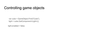 Academy PRO: Unity 3D. Scripting | PPT