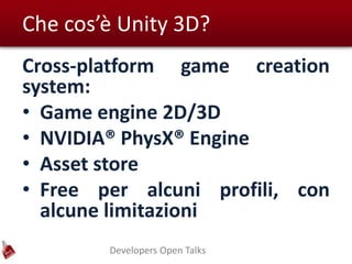 Unity 3D a C# developer's POV | PPTX