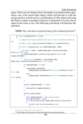 Introduction to Game Programming: Using C# and Unity 3D - Chapter 6 (Preview) | PDF