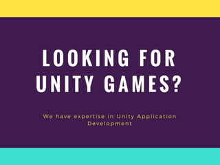 Unity 3 d game& characters | PPT