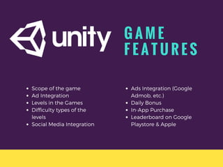 Unity 3 d game& characters | PPT