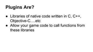 Unity3D Plugins Development Guide | PDF