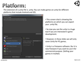 Unity 3d Basics | PPTX