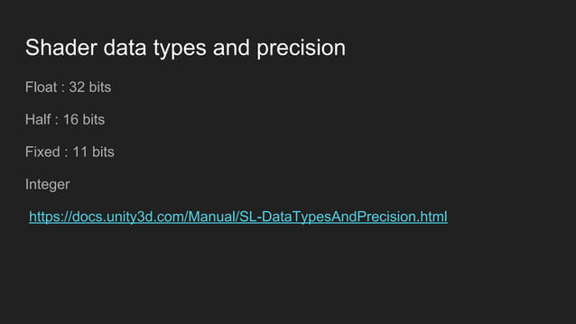 Unity advanced computer graphics week 02 | PPT