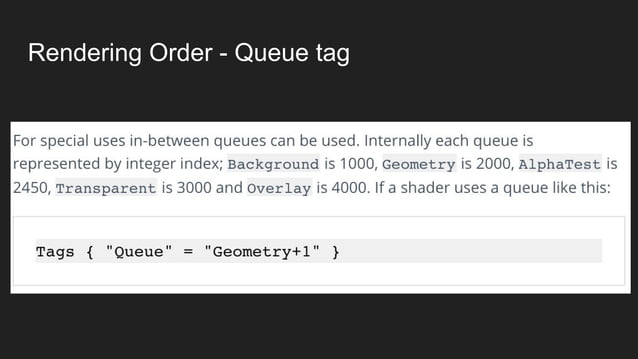 Unity advanced computer graphics week 03 | PPT