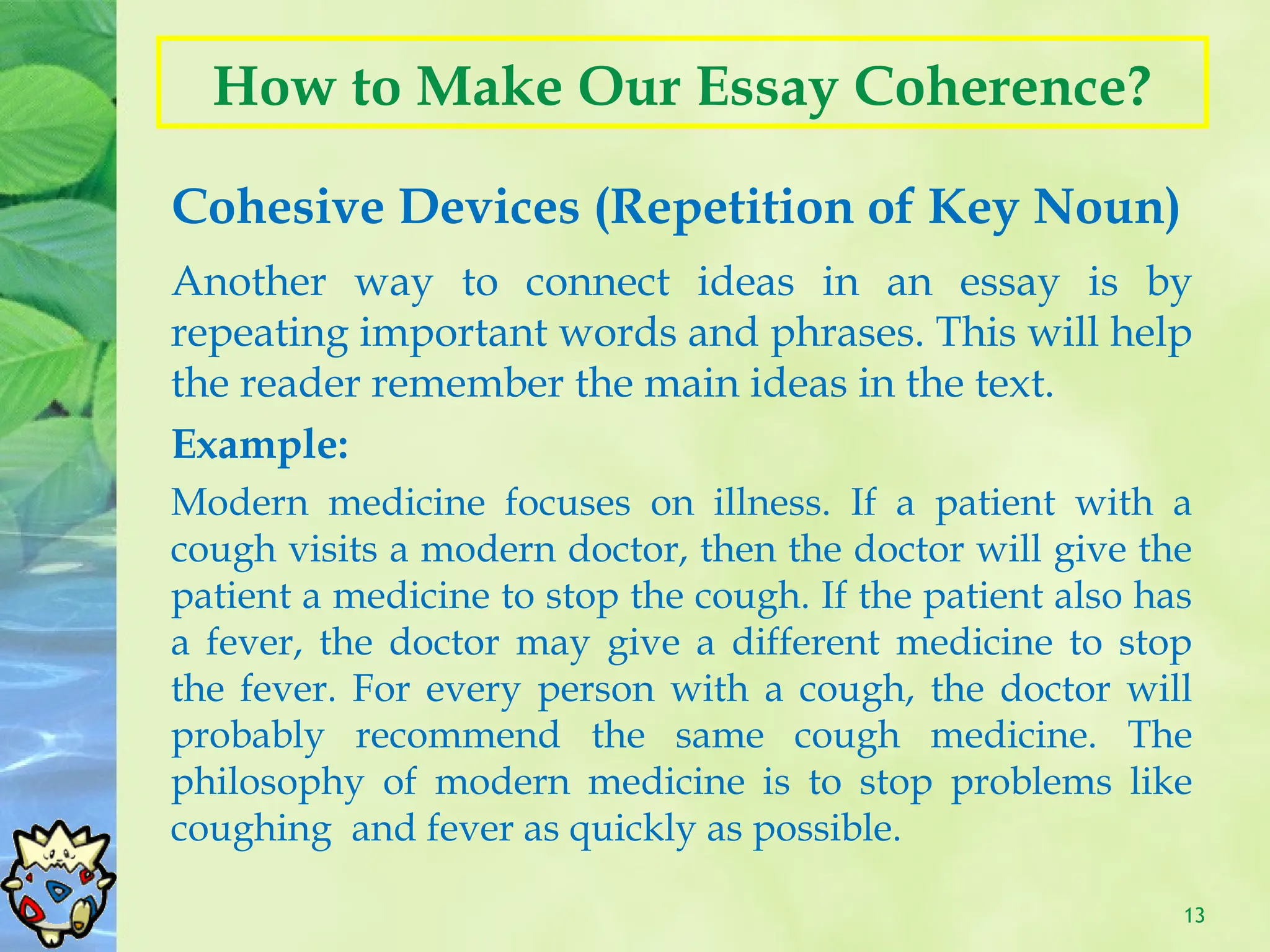 Unity and Coherence Original in English Language.ppt