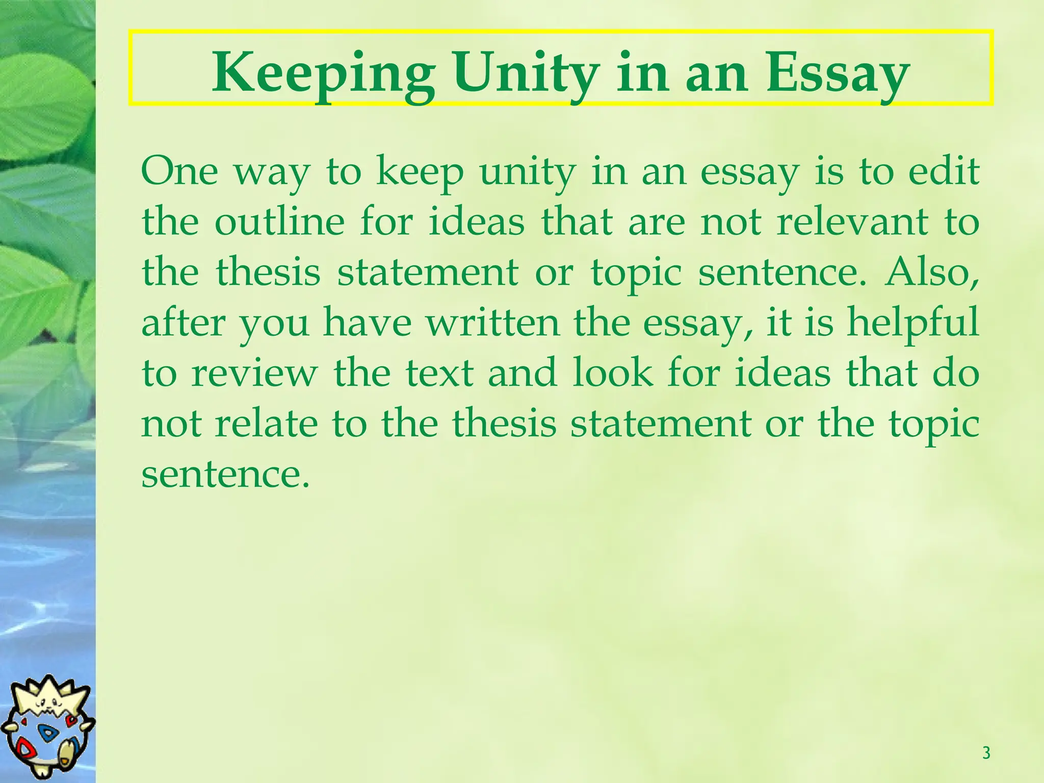 Unity and Coherence Original in English Language.ppt