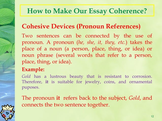 Unity and Coherence Original in English Language.ppt