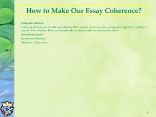 Unity and Coherence Original in English Language.ppt