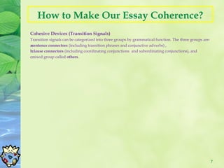 Unity and Coherence Original in English Language.ppt