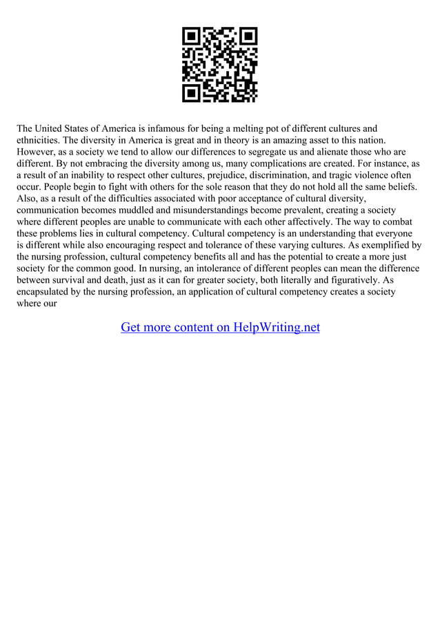 Unity And Diversity Essay | PDF