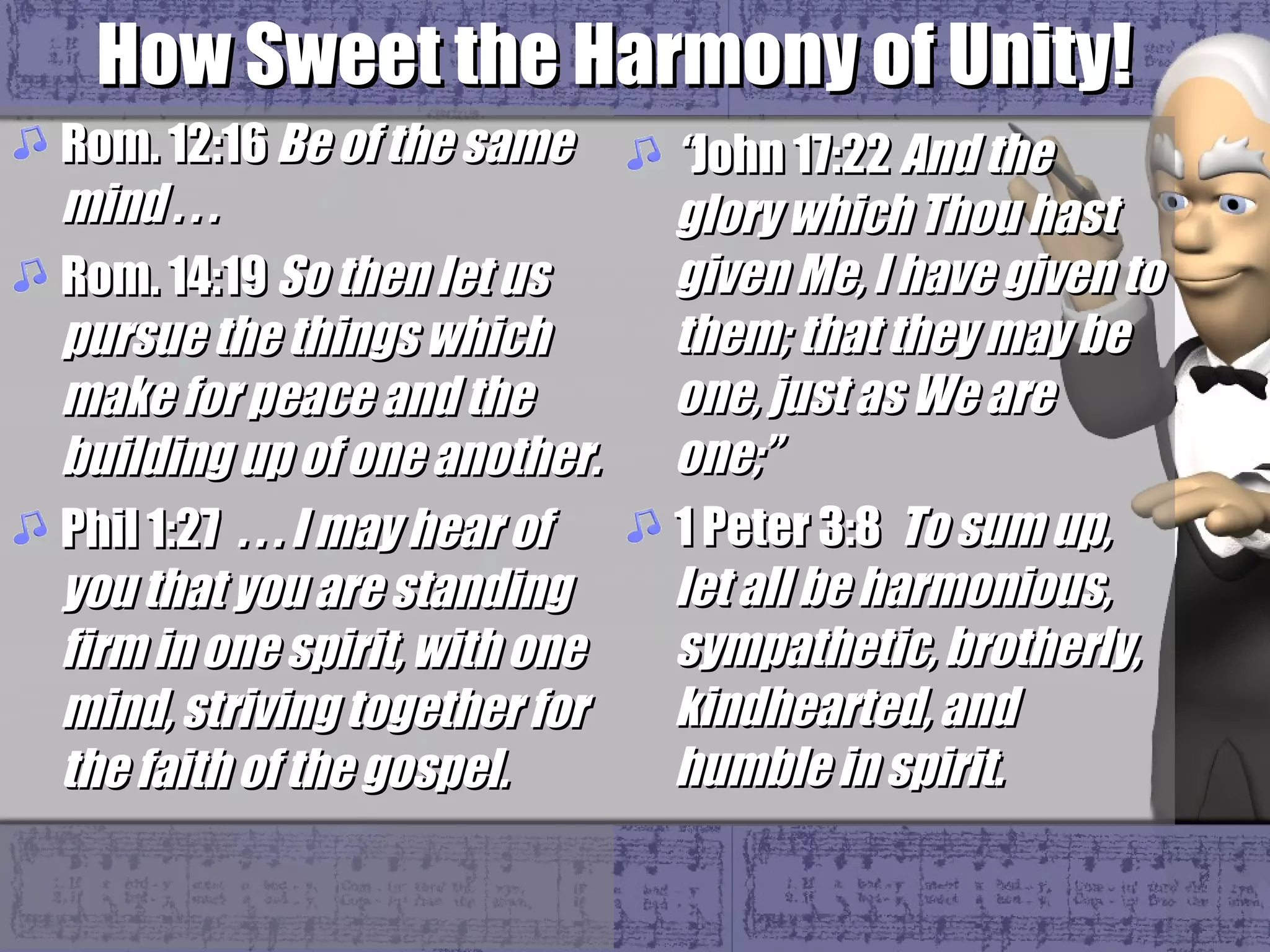 Unity And Harmony | PPT | Christianity | Religion & Spirituality