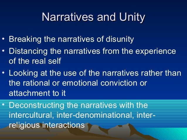 Unity and renewal of humankind