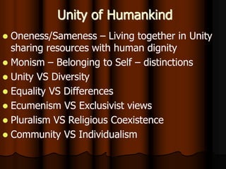 Unity and Renewal of Humankind.ppt