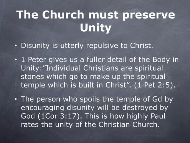 Unity And Sin | PPT