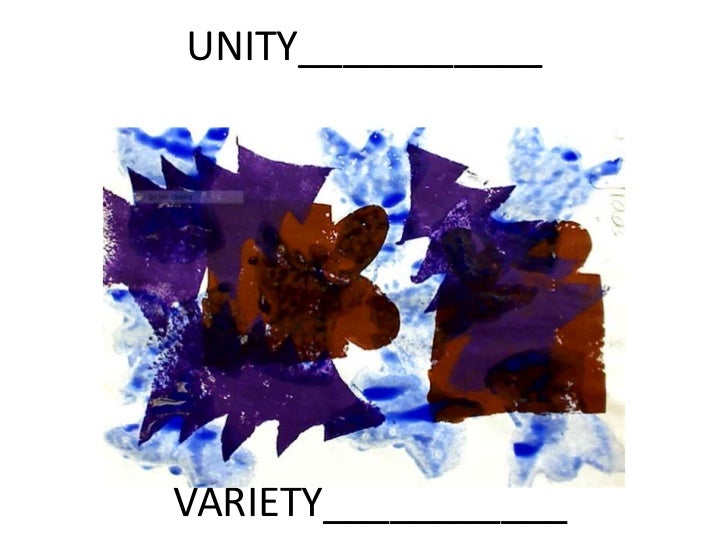Unity and variety