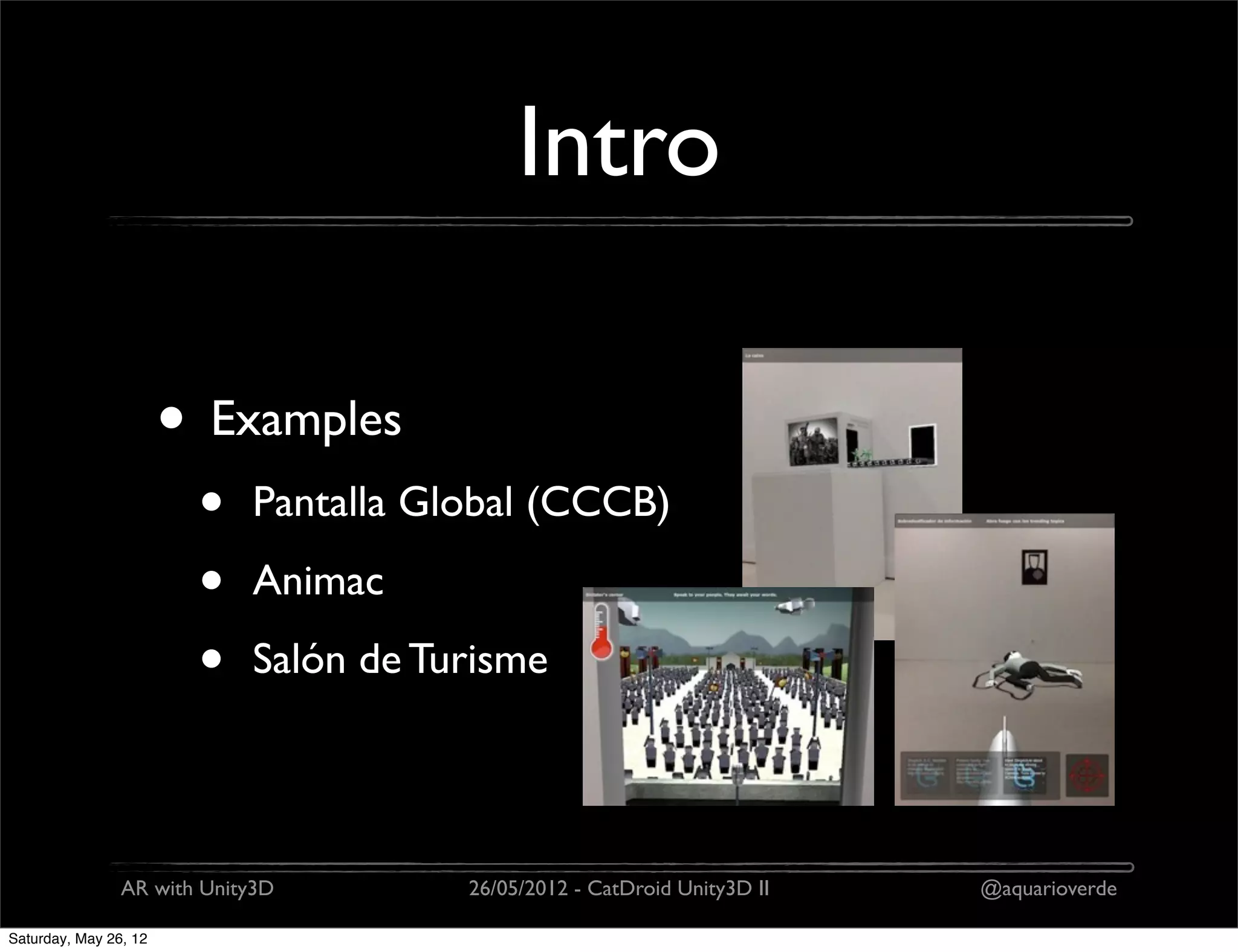 Introduction to AR with Unity3D | PPT