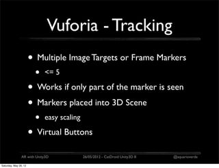 Introduction to AR with Unity3D | PPT