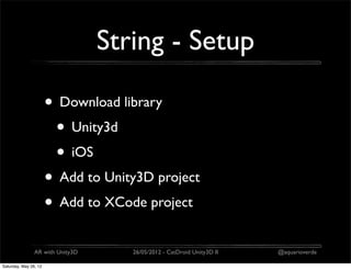 Introduction to AR with Unity3D | PPT