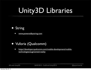 Introduction to AR with Unity3D | PPT