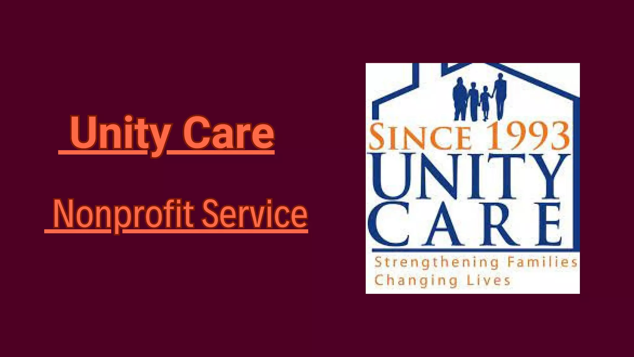 Unity Care - Nonprofit Service | PDF