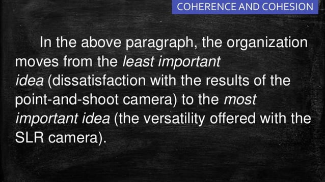 Unity, Coherence, and Cohesion in Paragraph.pptx | Holiday Shopping ...