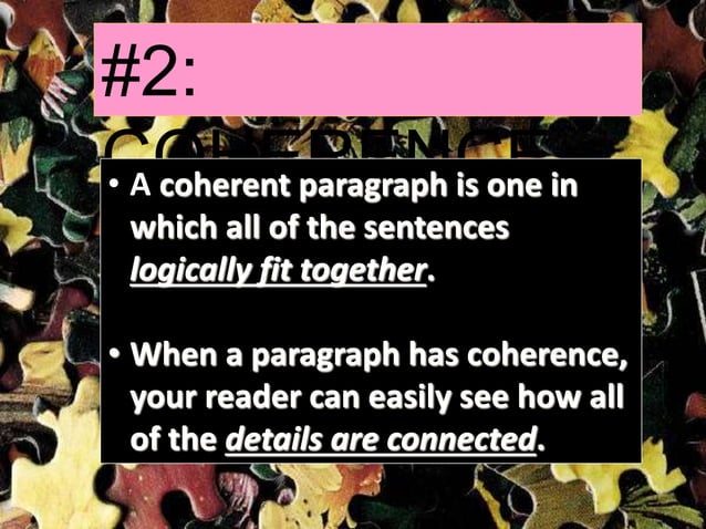 Unity, coherence and elaboration | PPT