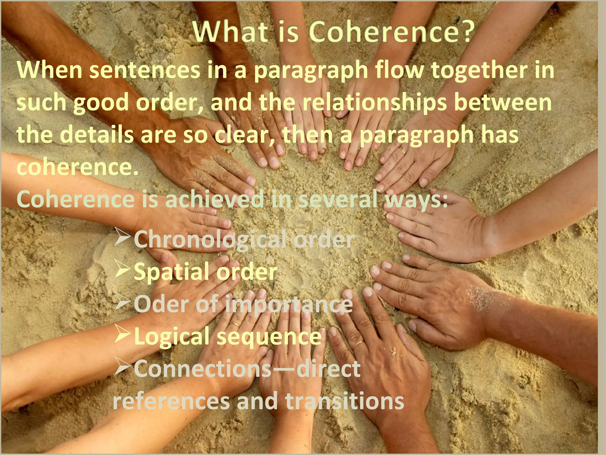 Unity, coherence, development 1 | PPT