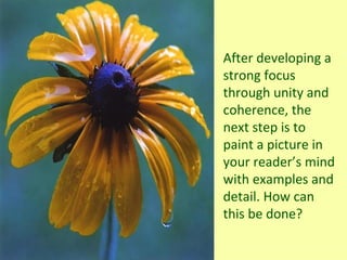 Unity, coherence, development 1 | PPT