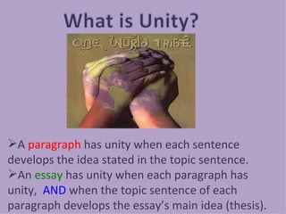 Unity, coherence, development 1 | PPT