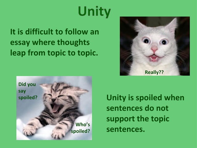 Unity, coherence, development 1 | PPT