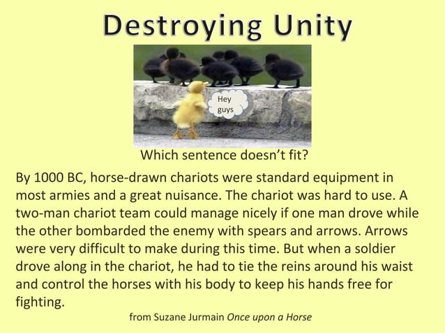 Unity, coherence, development 1 | PPT