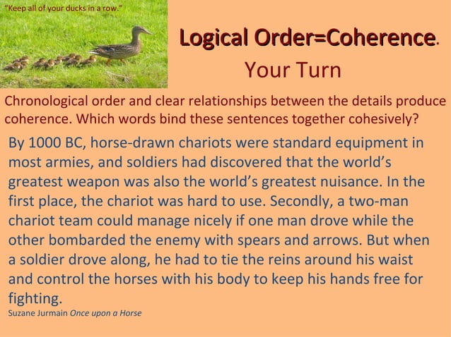 Unity, coherence, development 1 | PPT