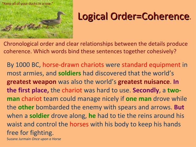 Unity, coherence, development 1 | PPT