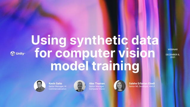 Using synthetic data for computer vision model training | PPT