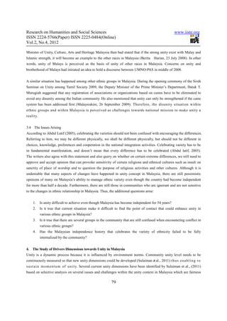 Unity concept from islamic perspective and the reality of unity in ...
