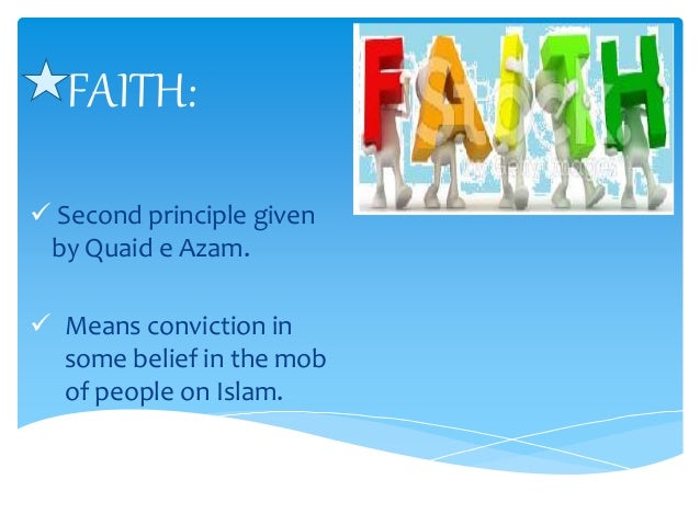 Unity,faith and discipline