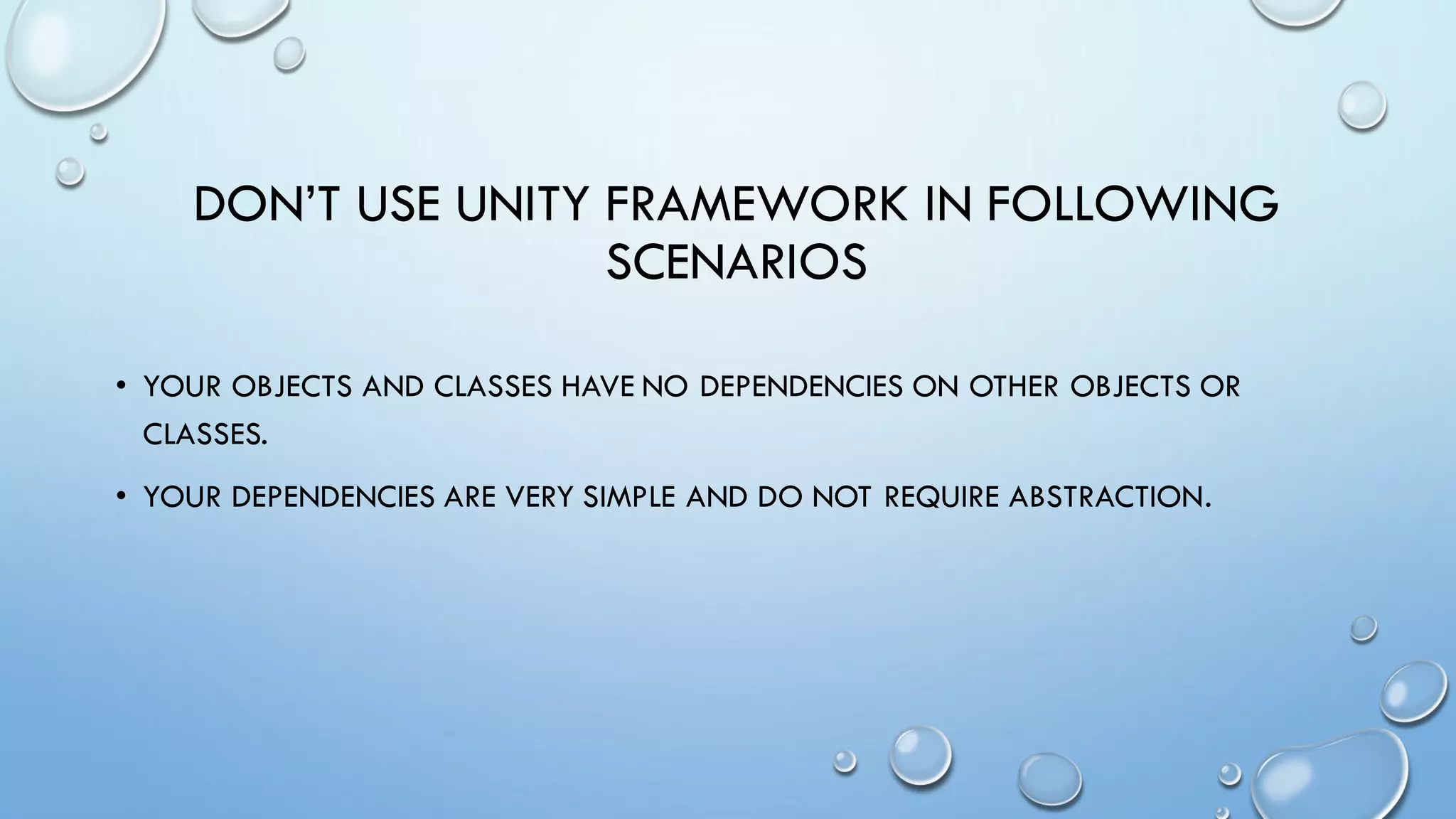Unity Framework | PDF