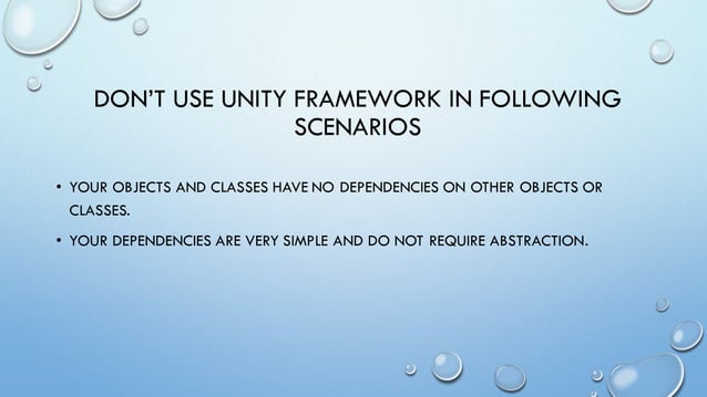 Unity Framework | PPT
