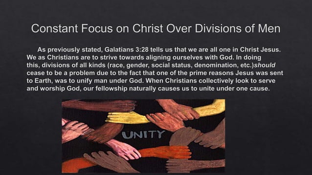 Unity in christ power point | PPTX