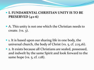 Christian Unity In Diversity