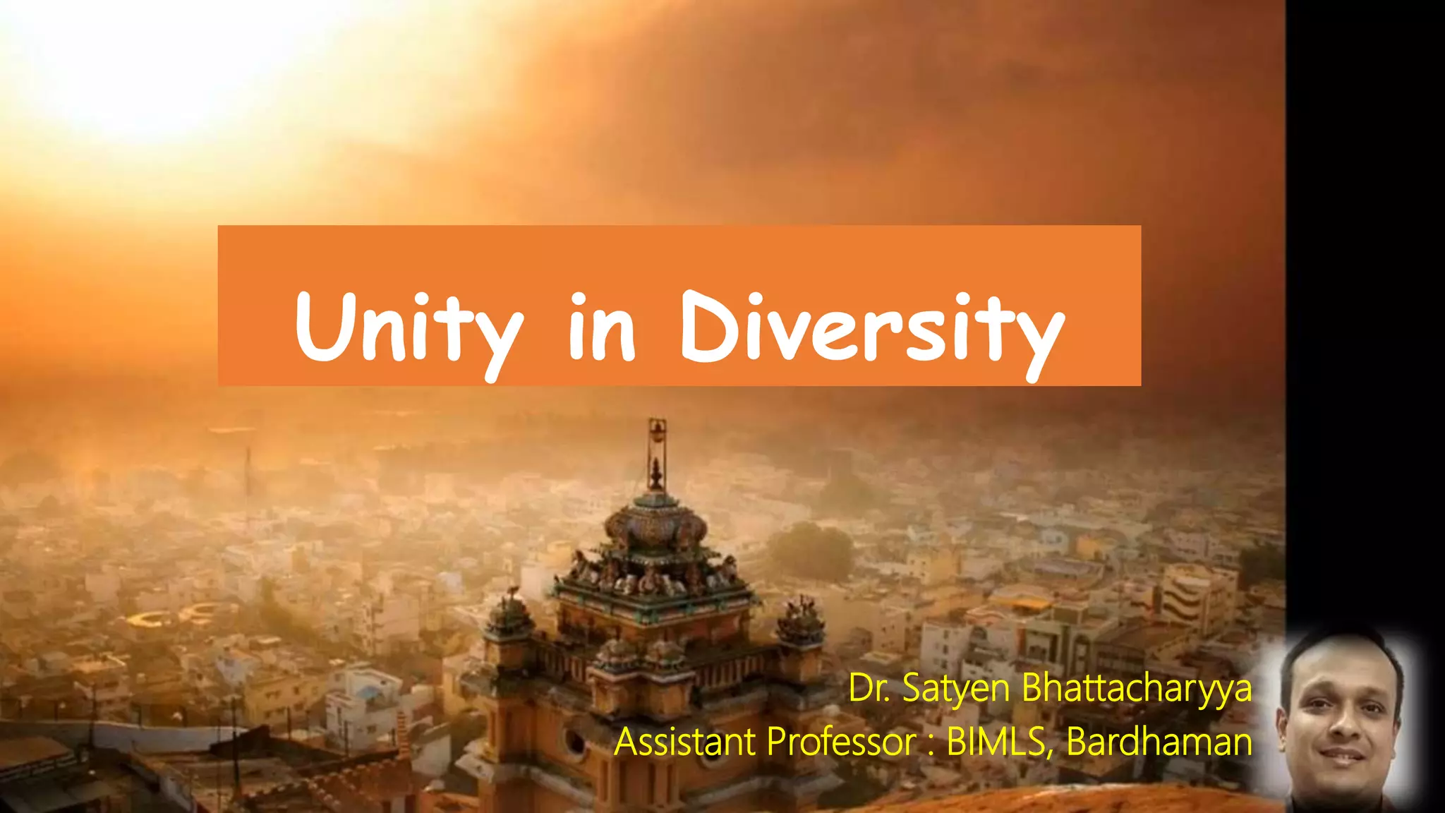Unity in diversity | PPT